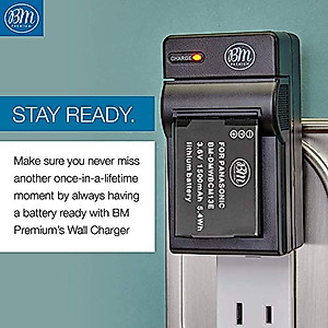 BM Premium 2 Pack of DMW-BCM13E Batteries and Charger for Panasonic Lumix DC-TS7,DMC-FT5A, LZ40, TS5, TS6, TZ37, TZ40, TZ41, TZ55, TZ60, ZS27, ZS30, ZS35, DMC-ZS40, DMC-ZS45, DMC-ZS50 Digital Cameras