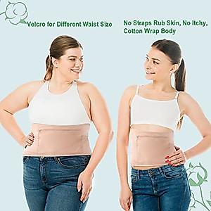 Castor Oil Pack, DEROWN Castor Oil Packs for Liver Detox, Less Mess Made of Organic Cotton Flannel & Waterproof PUL, Reusable Massage Castor Oil Pack Kit with Anti Oil Leak Design (Oil Not Included)