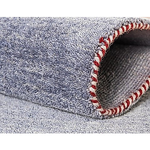 Unique Loom Solid Gava Collection 100% Natural Twisted Wool Modern Terracotta Area Rug (8' x 12')