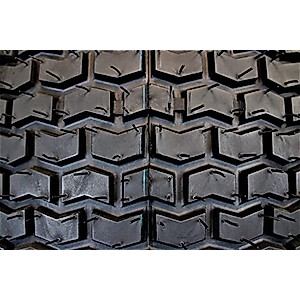 (Set of 2) 20x8.00-8 Tires & Wheels 4 Ply for Lawn & Garden Mower Turf Tires w/Keyed Hub Wheel (Compatible with Husqvarna)