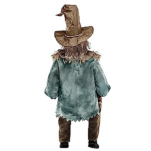 Spirit Halloween 4.5 Ft Scary Sitting Scarecrow Animatronic | Decorations | Animated | Pop-up Motion | Scarecrow Prop