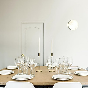 JONERAY 12-inch Ivory Beeswax Taper Candles - 9 Hour Long Burn Time, Pure Natural Non-Toxic Beeswax Candles, 10 Pack