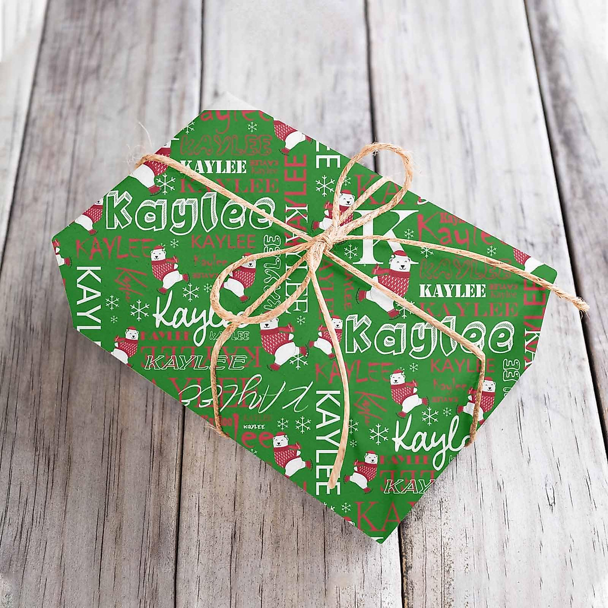 Enjoyyjl Personalized Christma Wrapping Paper - Custom Paper Wrap - Customized Anniversary Christma Wrapping Paper for Kids, Son, Grandson