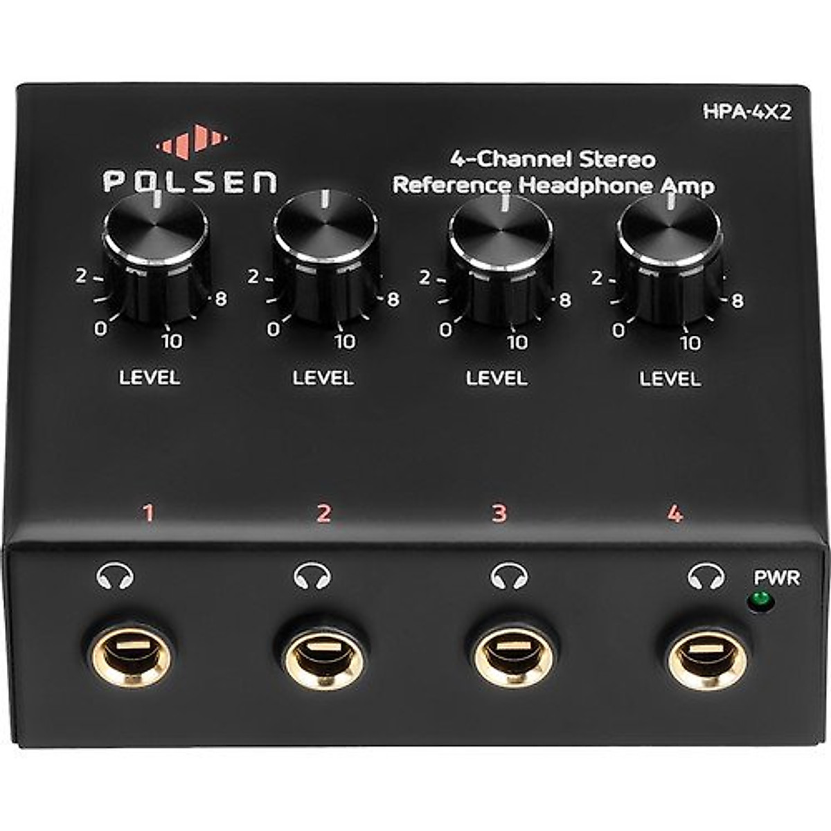 Polsen HPA-4X2 4-Channel Stereo Reference Headphone Amplifier(2pack)