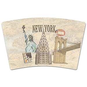 Mugzie New York Travel Mug with Insulated Wetsuit Cover, 16 oz, Black