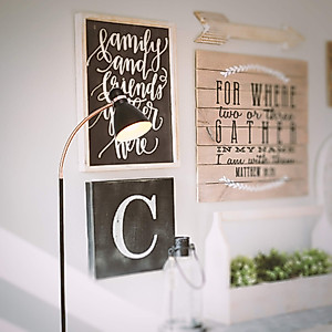 Brightech Avery Floor Lamp, Dimmable Standing Lamp With Sturdy Base, Floor Lamp for Over Chair Bedroom Reading, Modern LED Lamp for Living Rooms, Tall Lamp for Offices, Great Living Room Decor - Black