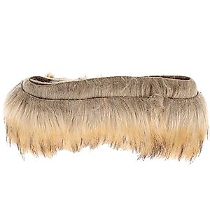 Faux Fur Fabric Fluffy Precut Strips Fuzzy Craft Long Artificial Shaggy Fabrics Patches for Sewing Gnome Dwarf Beard Hair Cosplay Decoration