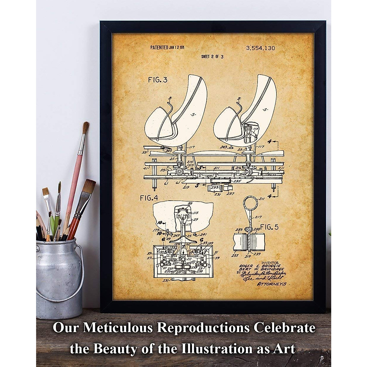 Disney Haunted Mansion Doombuggy Omnimover Patent - Great Home and Kids Room Decor, Amusement Ride Bedroom Display, Classic Gift for Children and Disney Fans,11x14 Unframed Patent Print Poster