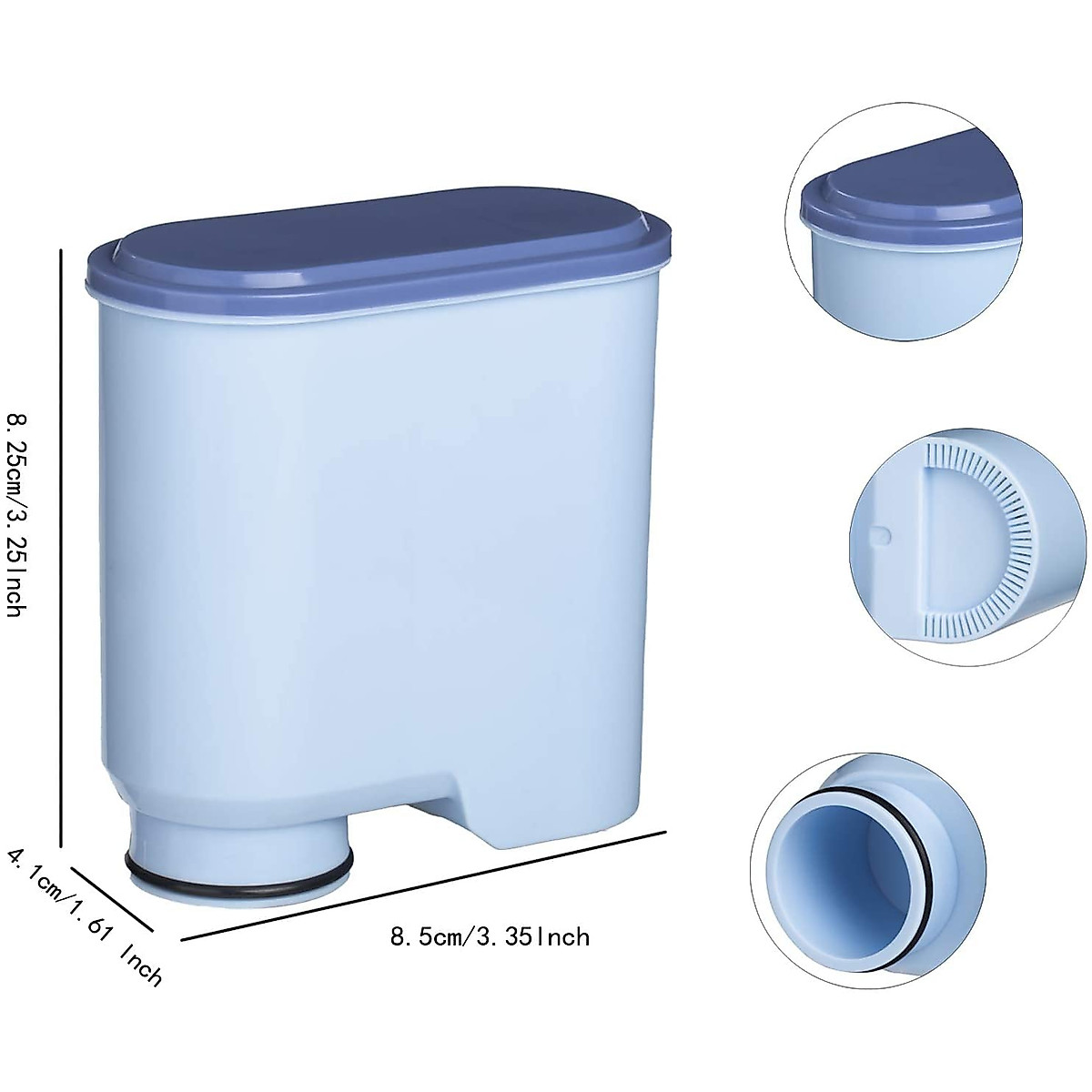 FCTATJR 4 Pack Coffee Machines Filter Compatible with Philips Saeco AquaClean CA6903, Aqua Clean Water for Fully Automatic Dedicated Anti-Lime Scale (4)