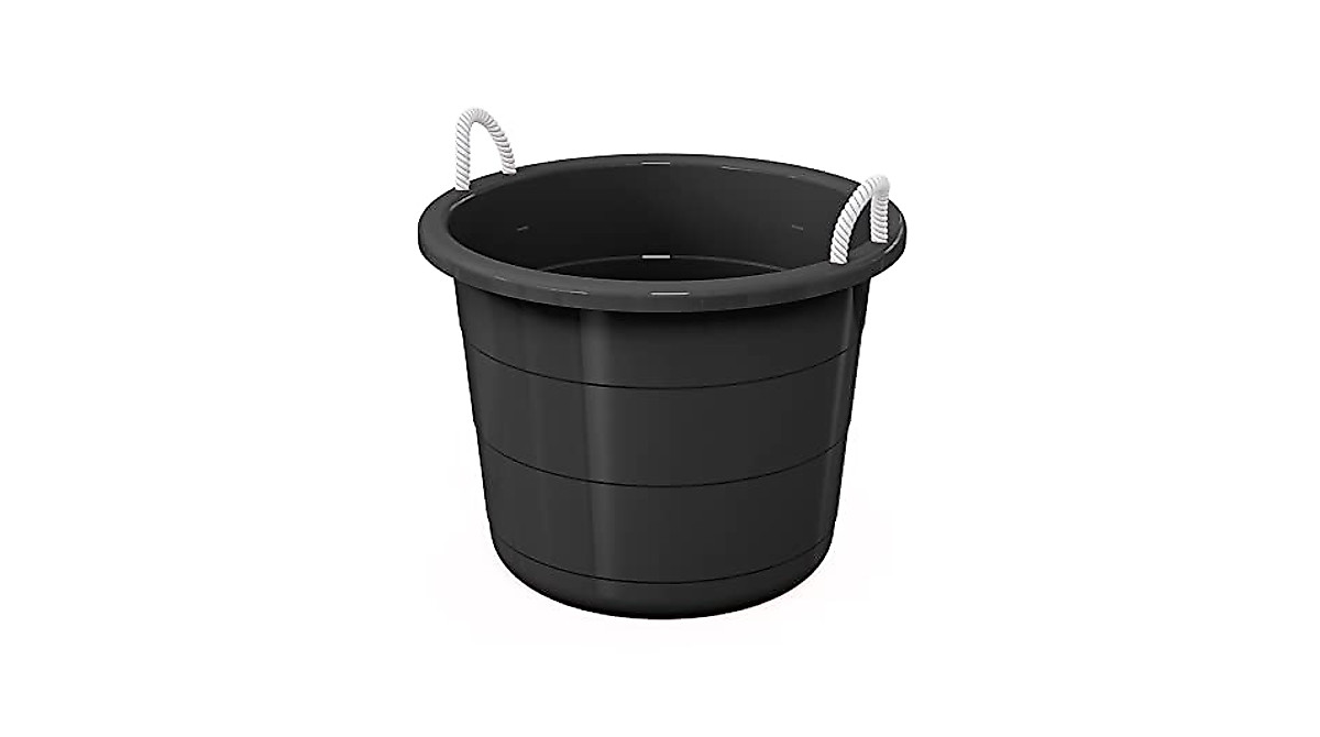 17-Gallon Storage Buckets with Rope Handles - 8 Pack