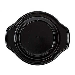 Crazy Korean Cooking Korean Stone Bowl (Dolsot), Sizzling Hot Pot for Bibimbap and Soup - Premium Ceramic (Medium with Lid)