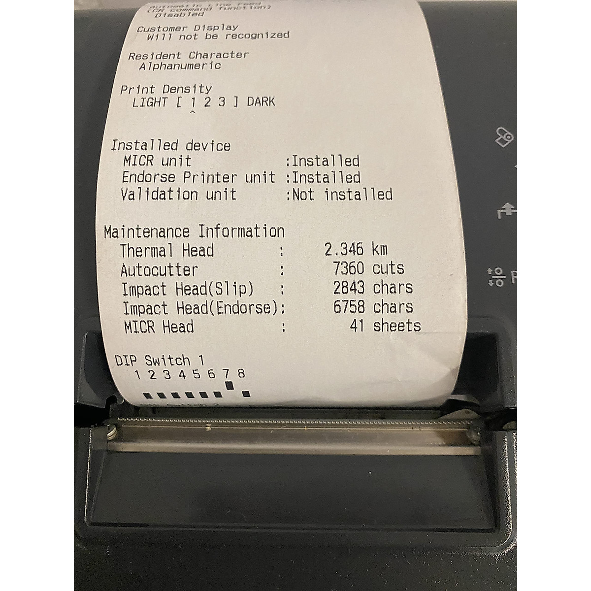 Epson TM-H6000IV Multifunction Printer - Serial and USB, MICR/Endorsement, Color: Dark Gray (Includes Power Supply) (141209A) (Renewed)