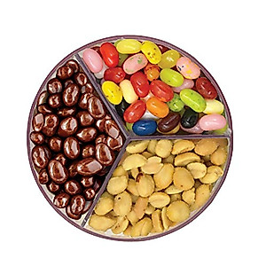 Handy Gourmet Original Triple Candy Machine-Fun Candy & Nut Dispenser-New & Improved (Pearl White), Standard