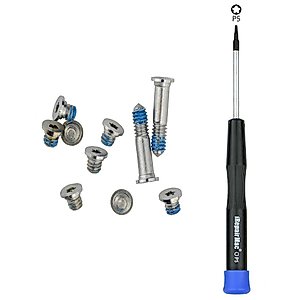 iRepairmac Bottom Case Screw Set and Pentalobe Screwdriver for MacBook Air 11" (A1370, A1465) and 13" (A1369, A1466)