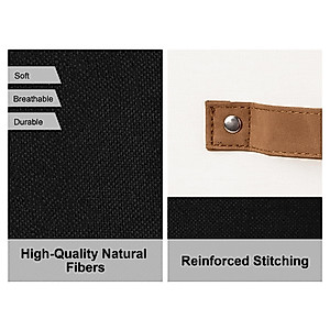 StorageWorks 13x13 Storage Cubes, Collapsible Storage Bins Organizer for Closet, Fabric Storage Box with PU Handles, Black and White, 4-Pack