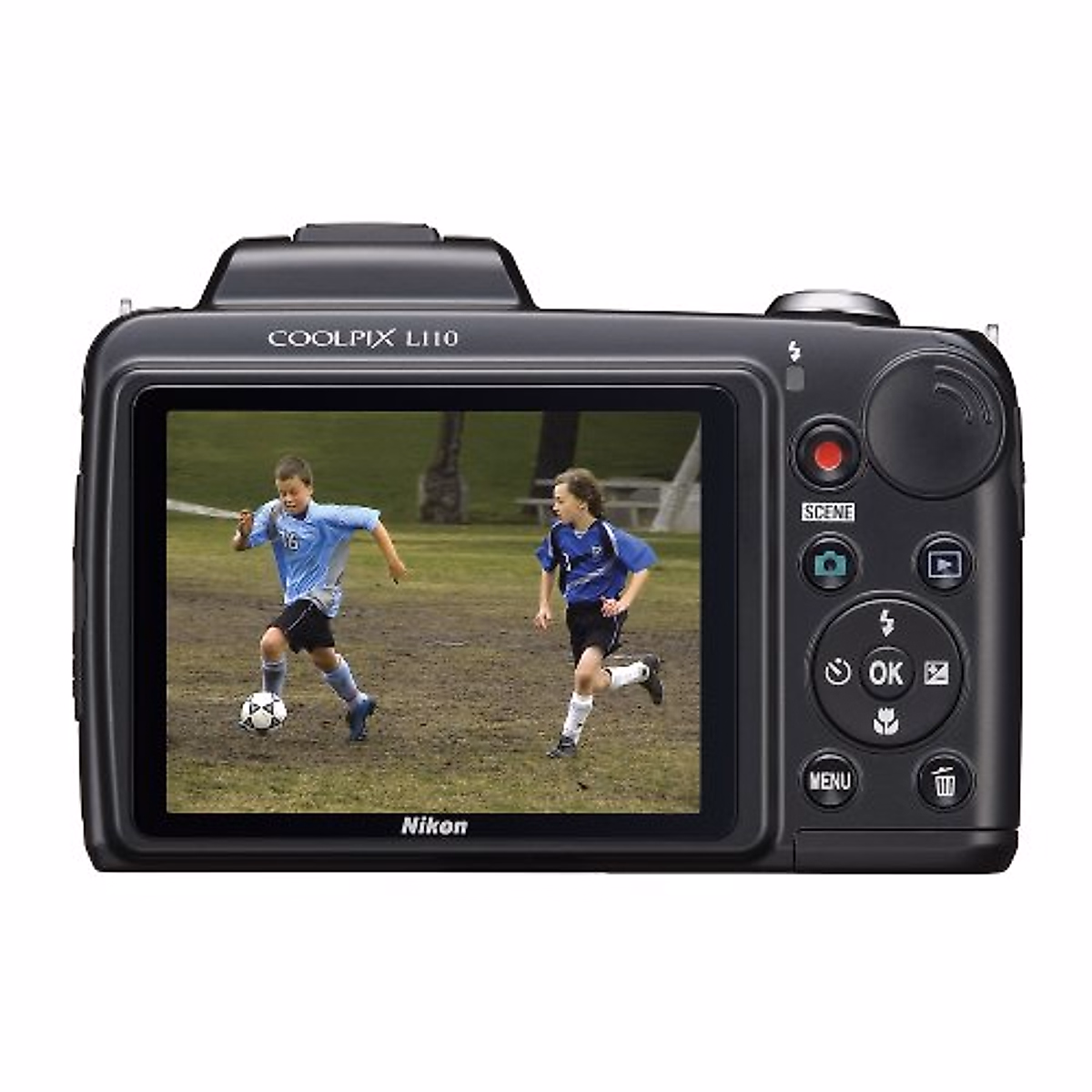 Nikon Coolpix L110 12.1MP Digital Camera with 15x Optical Vibration Reduction (VR) Zoom and 3.0-Inch LCD (Black)