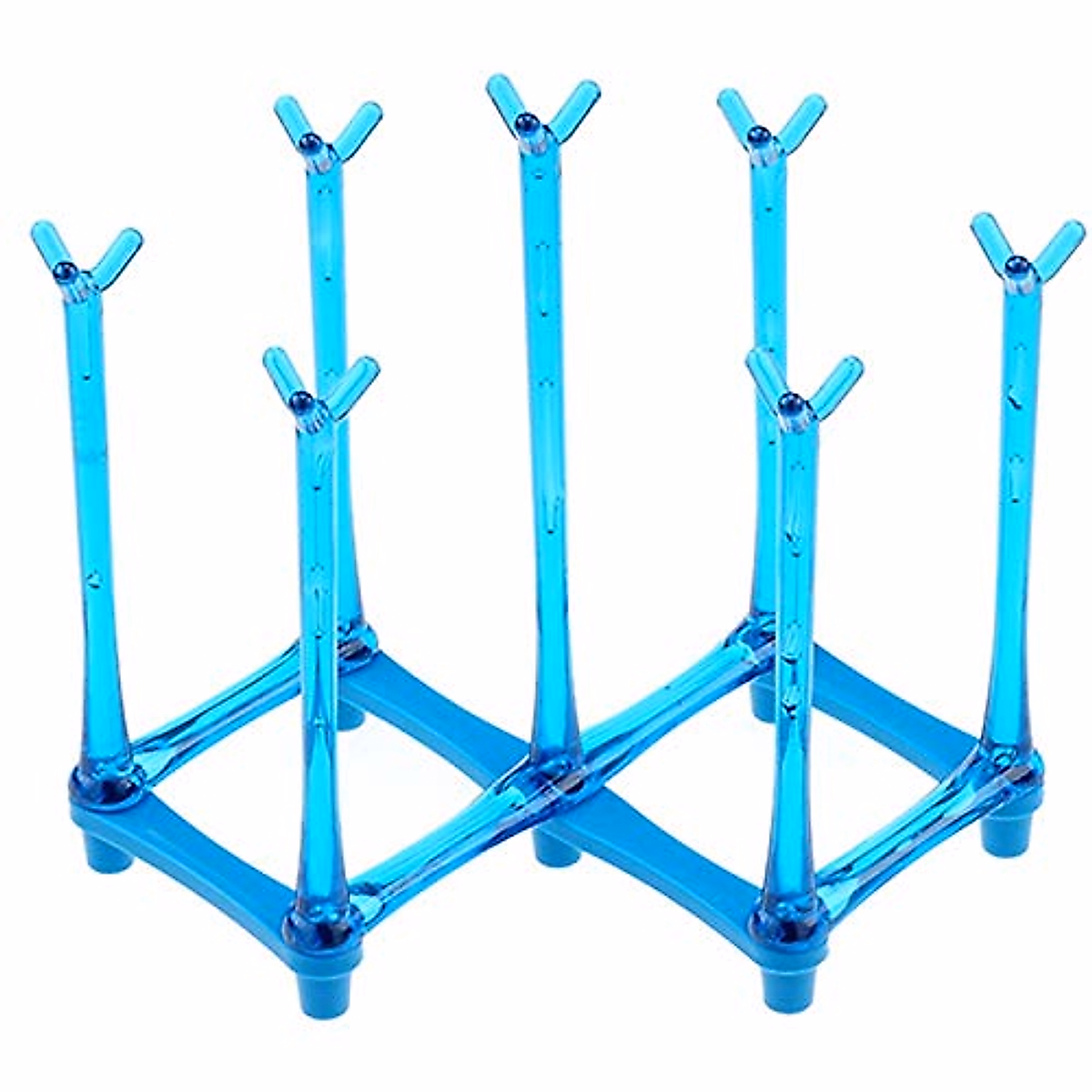 STRAW Kitchen Cup Dry Rack Sink Holder Dish Plate Organizer Drainer Kitchen Storage Plastic Plate Glass Cups Stand Display Holder (Color : B)