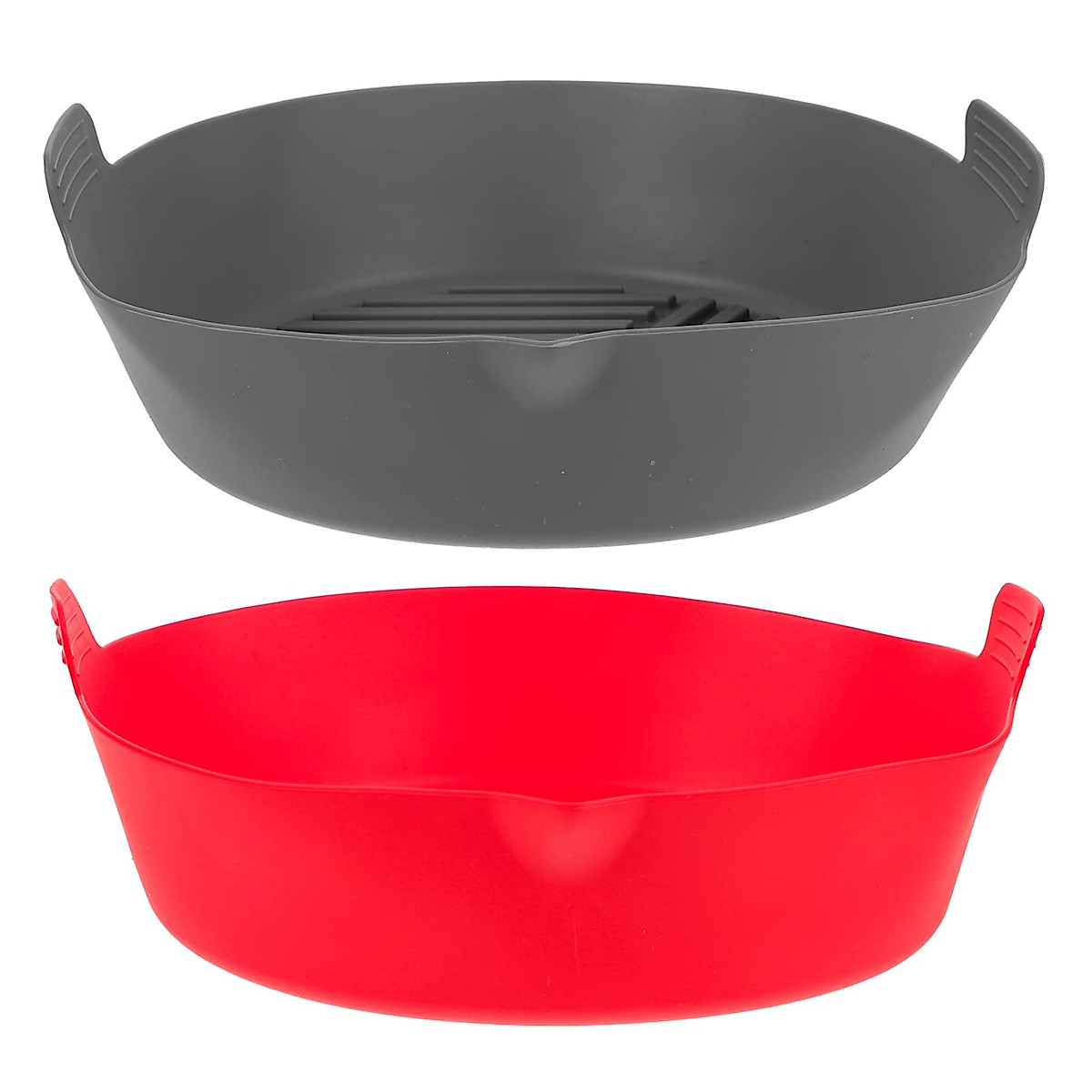 Holibanna 4 Pcs Silicone pad for air Fryer Silicone Trivet Rack Lifter air Fryer Baking Tray Steamer Trivet Silicone Steamer Lifter Silicone Baking Liner bakeware Suspenders