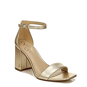 Sam Edelman Women's Daniella Sandal, Molten Gold Metallic Leather, 8 M US