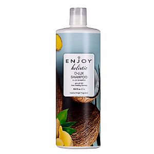 Enjoy Holistic D-Lux Shampoo, pH 4.0-5.0, For All Hair Types, Shampoo For Color Treated Hair, Shampoo for Men and Women, Curly Hair Shampoo - 33 Oz.