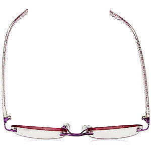 Foster Grant Daniella Reading Glasses, Purple/Transparent, 59 mm