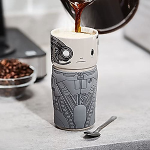 CosCups by Numskull Star Trek Borg Ceramic Mug Gift with Rubber Sleeve 400ml - Official Star Trek Merchandise