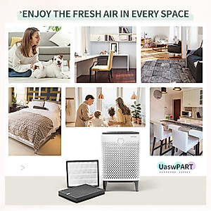 300 300S Replacement Filter Compatible with 300/300s Air Pu-rifier Filter Replacement (for 1256 sq.ft), Compare to 3111635, 2-Pack White H13 True HEPA & Activated Carbon