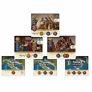 Virtù Board Game Italian Renaissance Themed Strategy Game Deep Strategic City Building Game for Adults and Teens Ages 14+ 2-5 Players Average Playtime 60-150 Minutes, Made by Super Meeple