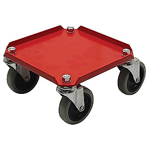 Extreme Max 5800.0228 V-Slides Snowmobile Dolly System - Steel, Red