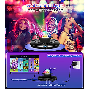 FWFX Dance Mat for Kids and Adults, Exercise & Fitness Dance Pad Game for TV, Double User Wireless Dancing Mat, Musical Electronic Dance Mats with HD Camera, for Girls & Boys Ages 6+