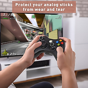FYY Thumb Grips Set,Controller Thumb Stick Grips Caps,Joystick Replacement Cap Thumb Grip Compatible with PS5, PS4, Xbox One, Xbox Series X/S, Nintendo Switch Pro Controller accessories-8pcs