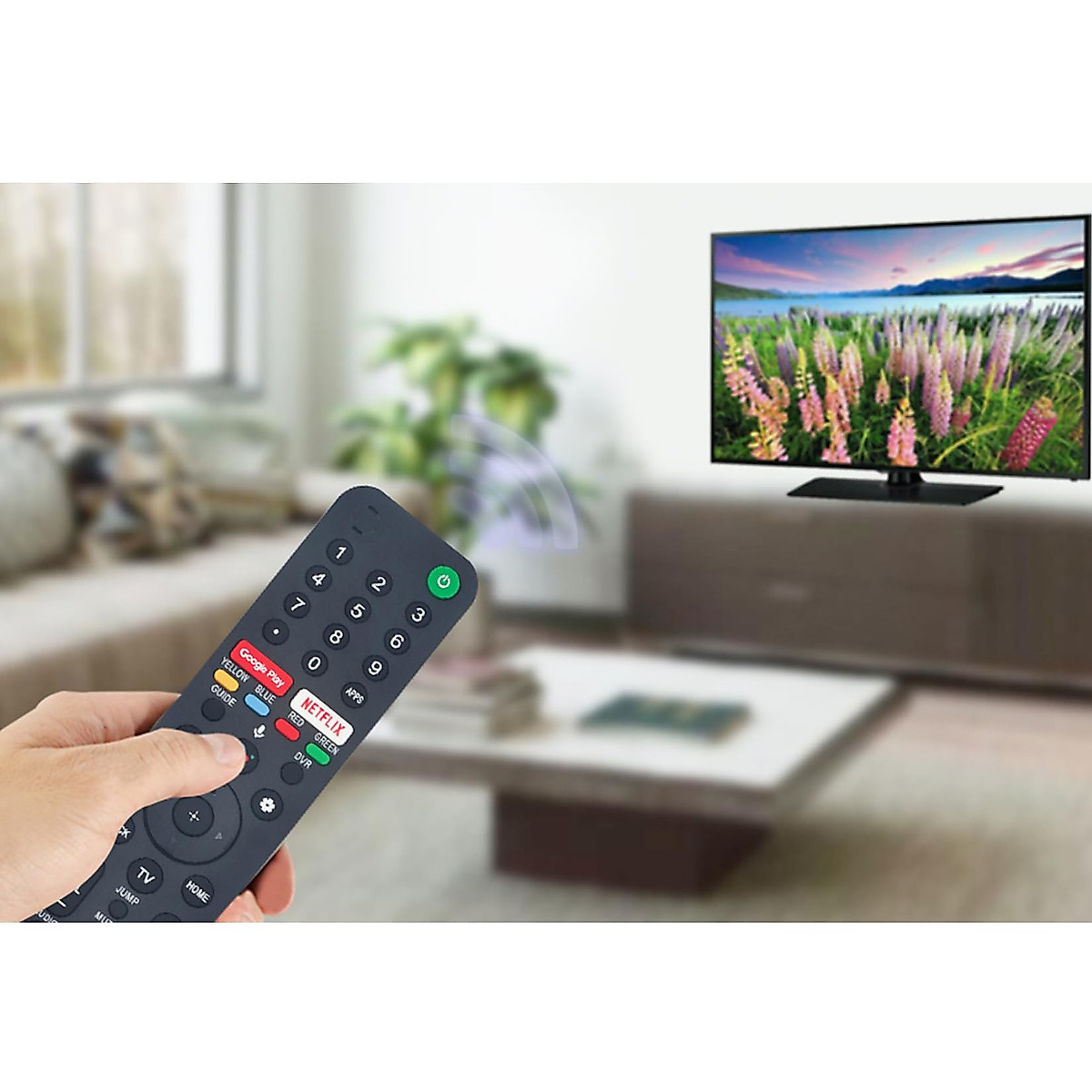 RMF-TX500U Voice Replace Remote Applicable for Sony Bravia TV KD-75X75CH XBR-55A8H XBR-55X950G XBR-65A8H KD-65X750H XBR-49X950H XBR-75X900H XBR-75X850G XBR-65X90CH KD-65X75CH XBR-65X950G XBR-75X950G