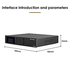 S.M.S.L A300 HiFi Power Amplifier, Bluetooth 5.0 2.1 165W x 2 THD+N 0.004% Class D Integrated Amp SDB Sound Effects Hi-Res Audio Receiver w/Remote Control