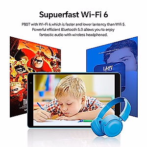 TECLAST Tablet 8 Inch P80T Android 12 Tablets, WiFi 6, 8GB+64GB (TF 1TB) 1.8GHz Quad-Core Processor, 1280 * 800 IPS, Dual-Band WiFi&Camera, Bluetooth5.0, Type-C, 4000mAh, Kids Tablet for Children