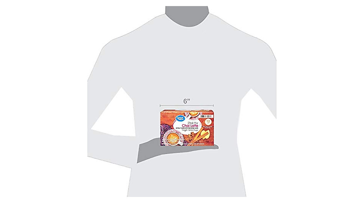 Great Value Chai Latte Pods - Sweet, Creamy Drink Mix (12 Count)