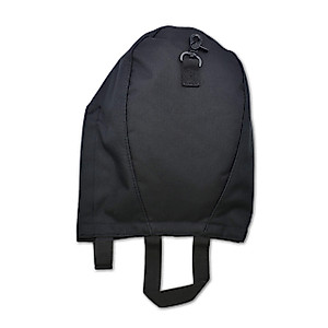 Lightning X Customizable Firefighter SCBA Air Pak Respirator Face Piece Mask Bag w/Embroidered Name - BLACK