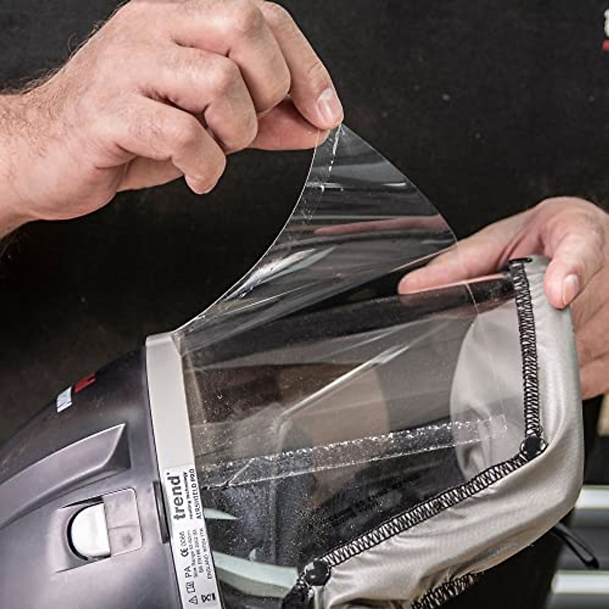 Trend Airshield Pro Respirator & Face Shield Bundle with Replacement Visor Overlays and Additional Twin Air Filters, AIR/PRO/D5