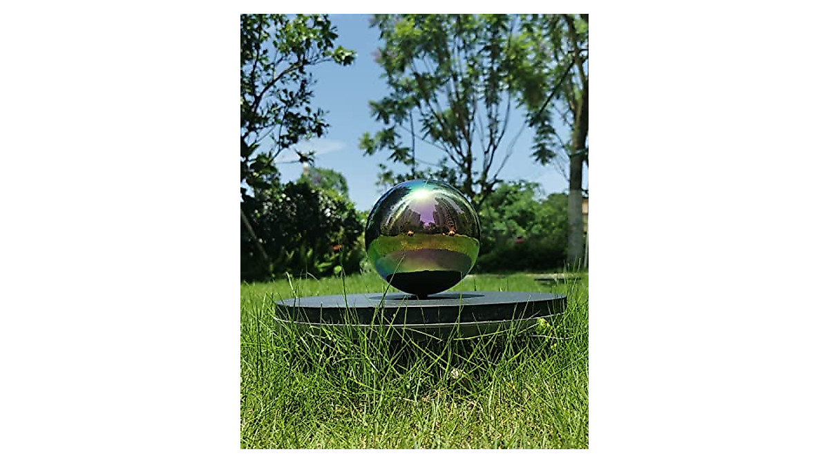 Rainbow Gazing Globe: Durable Stainless Steel Garden Mirror Ball