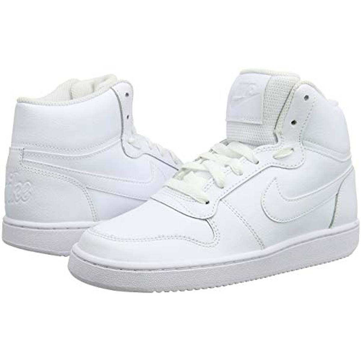 NIKE Women's Low-Top Basketball Shoes, White White White 100, 11