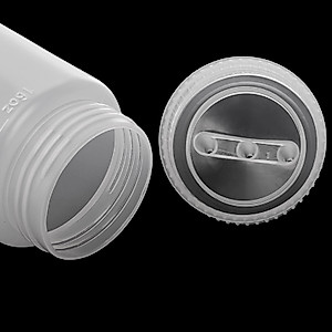 SOUJOY 16 Pack Condiment Squeeze Bottle, 16 Oz 3-Hole Kitchen Ketchup Squirt Bottle with Nozzle Tip and Label, Plastic Dispenser Container for Sauces, Paint, Oil, Salad Dressings, Arts and Crafts