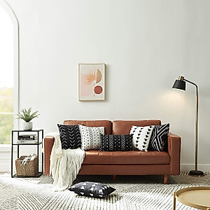 Nestinco Set of 2 Black Pillow Covers 20 x 20 inches Boho Aztec Polyester Blend Square Decorative Throw Pillow Covers for Sofa Couch Bed Decor