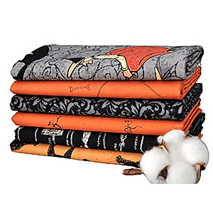 Goose Tales 6 Gray-B Fat Quarters Bundle by J. Wecker Frisch for Riley Blake Fabrics, 1 1/2 Yards Total