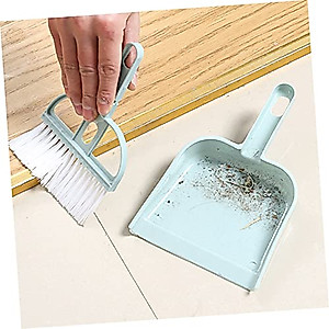 Gogogmee 6 Sets Pet Broom Tiny Keyboard Tiny Dustpan and Brush Desktop Cleaning Broom Household Brooms Desktop Cleaning Tools Mini Broom and Dustpan Cage Cleaner Household Cleaning Brush Pp