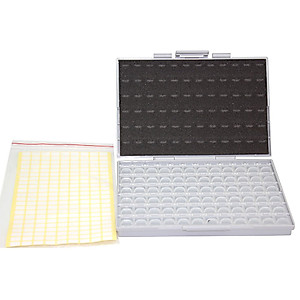 Two AideTek BOXALL72 SMD SMT Resistor Capacitor 1206 0805 0603 Box Organizer Craft Beads Storage 72 Compartments on Each Box