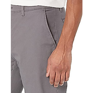 Amazon Essentials Men's Straight-Fit Casual Stretch Chino Pant, Dark Grey, 35W x 32L