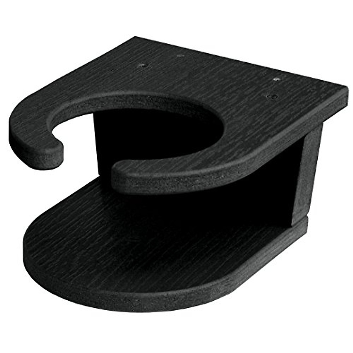 Highwood AD-KITKING1-BKE Hamilton King Size Folding & Reclining Adirondack Chair with Cup Holder, Black