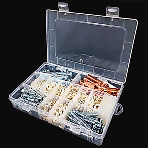 goldblue 24 Grids Clear Plastic Organizer Box,Compartment Clear Plastic Organizer Strap Adjustable Can Be Used for Dividers, Crafts, Jewelry, Buttons, Fishing Tackle Accessories, Small Parts