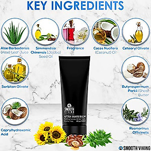 After Shave Balm For Men - Alcohol-Free Mave Balm with Spiced Black Pepper Scentens Aftershave for Sensitive Skin (4 Oz) - Soothing, Moisturizing Face Care Post Sh