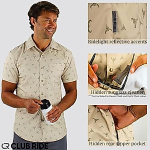 Club Ride Apparel New West Cycling Shirt - Men's Short Sleeve Cycling Jersey - Blue Flame - Medium