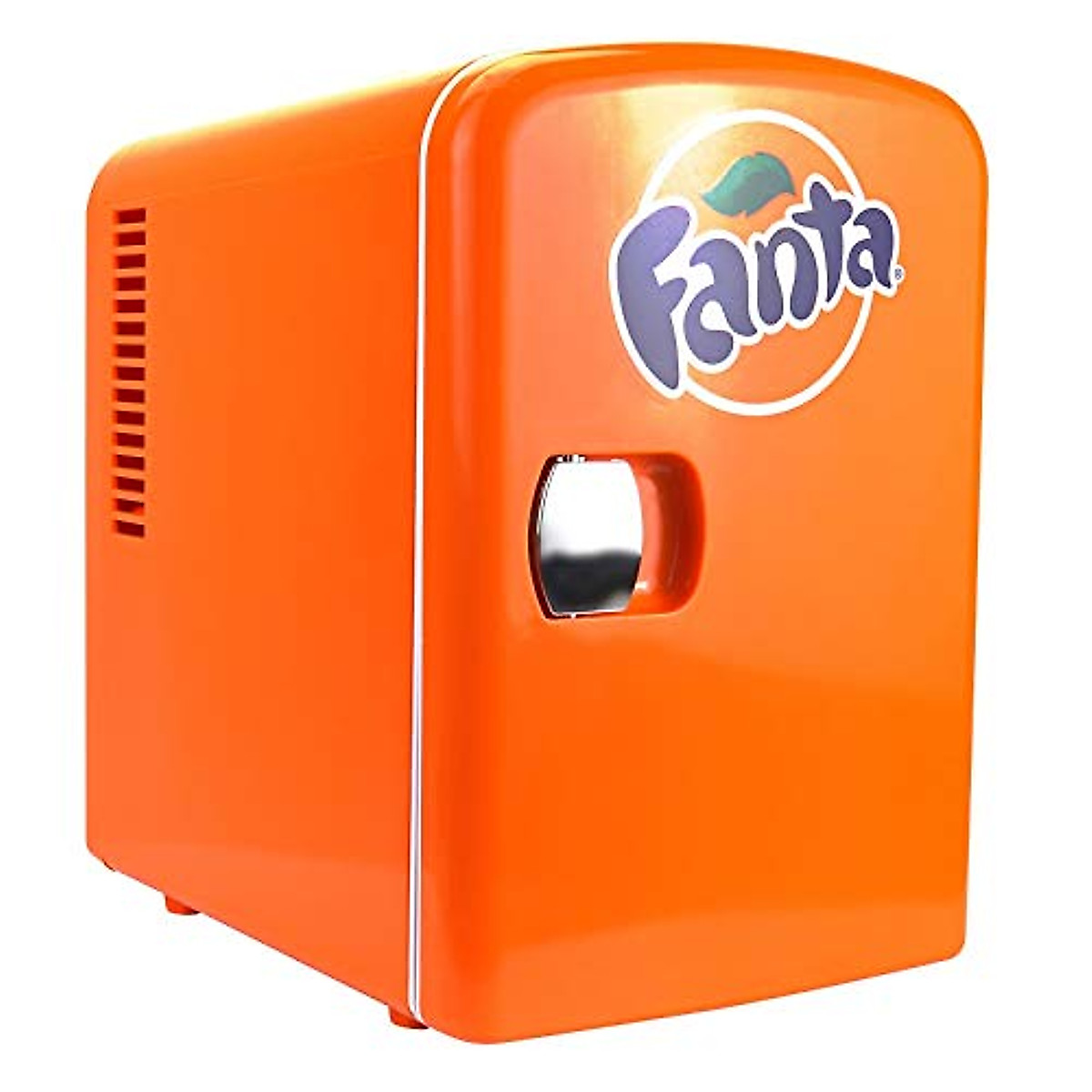 Coca-Cola Fanta FA04 4 Liter/4.2 Quarts 6 Can Portable Mini Cooler/Fridge for Food, Beverages, Orange
